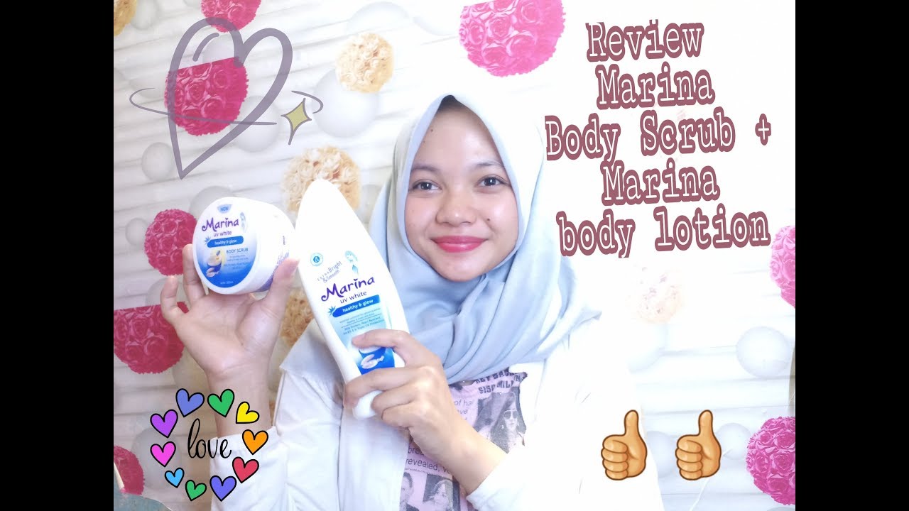 Review Marina Body Scrub & Handbody Glow N white - YouTube