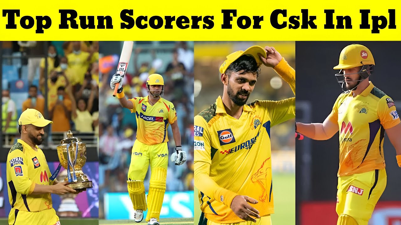 CSK’s All-Time Batting Legends: Top Run Scorers in IPL History Who ...