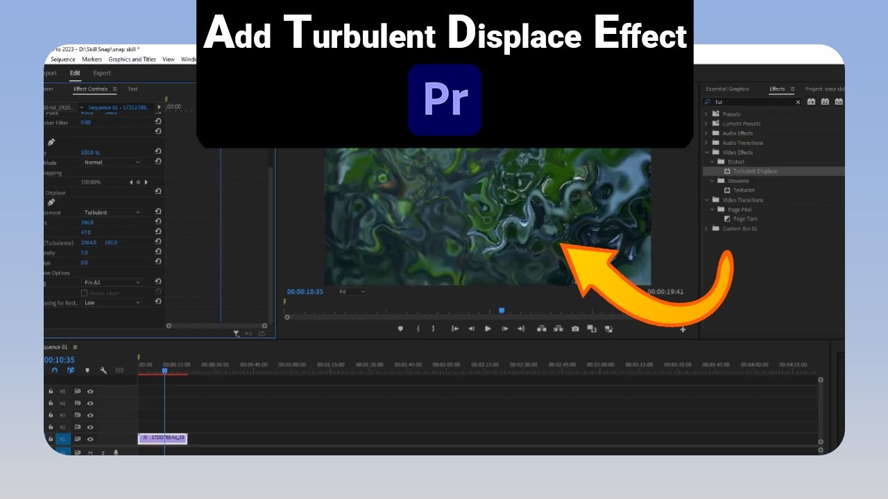 How to Add Turbulent Displace Effect on Premiere Pro [NEW] - YouTube