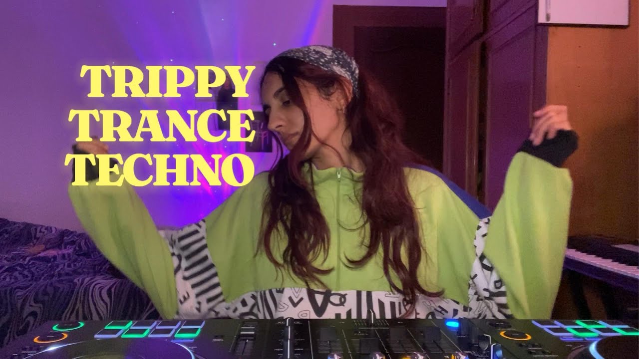 Trippy Trance Techno DJ Set I queen yasmeen - YouTube