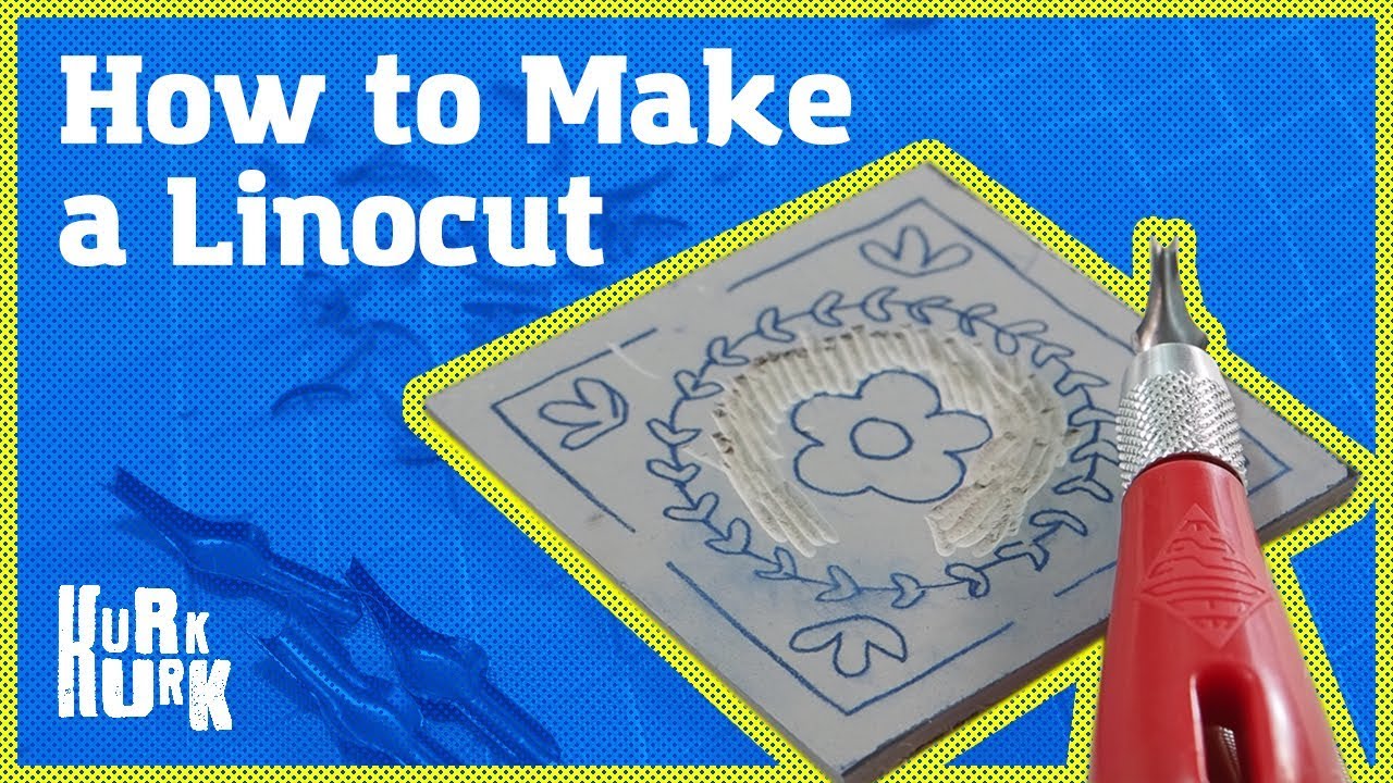 How to Make a Linocut | Printmaking | Kurk Kurk - YouTube