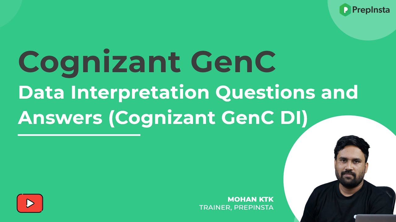 Cognizant GenC Data Interpretation Questions and Answers (Cognizant ...
