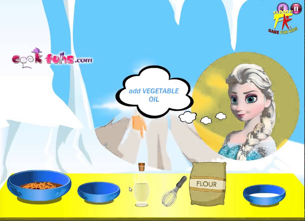 Disney Frozen Elsa Cooking Game Elsa Brownie Cake Games For Kids 2016 ...