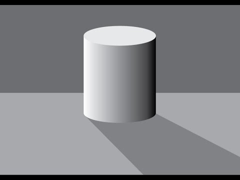 How to make a basic cylinder in Adobe Illustrator - YouTube