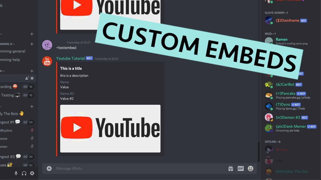 Discord Bot Tutorial 7 How To Make Your Own Custom