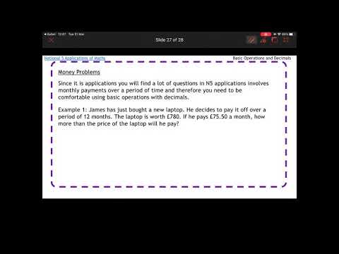 National 5 Applications of Maths: Decimal Money Problems - YouTube