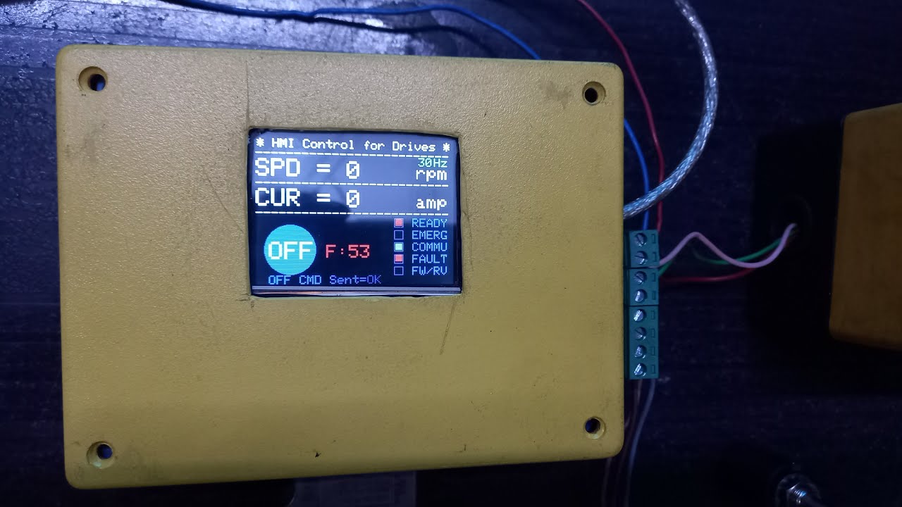 Motor Drive Remote HMI Control Made by E Tech - YouTube