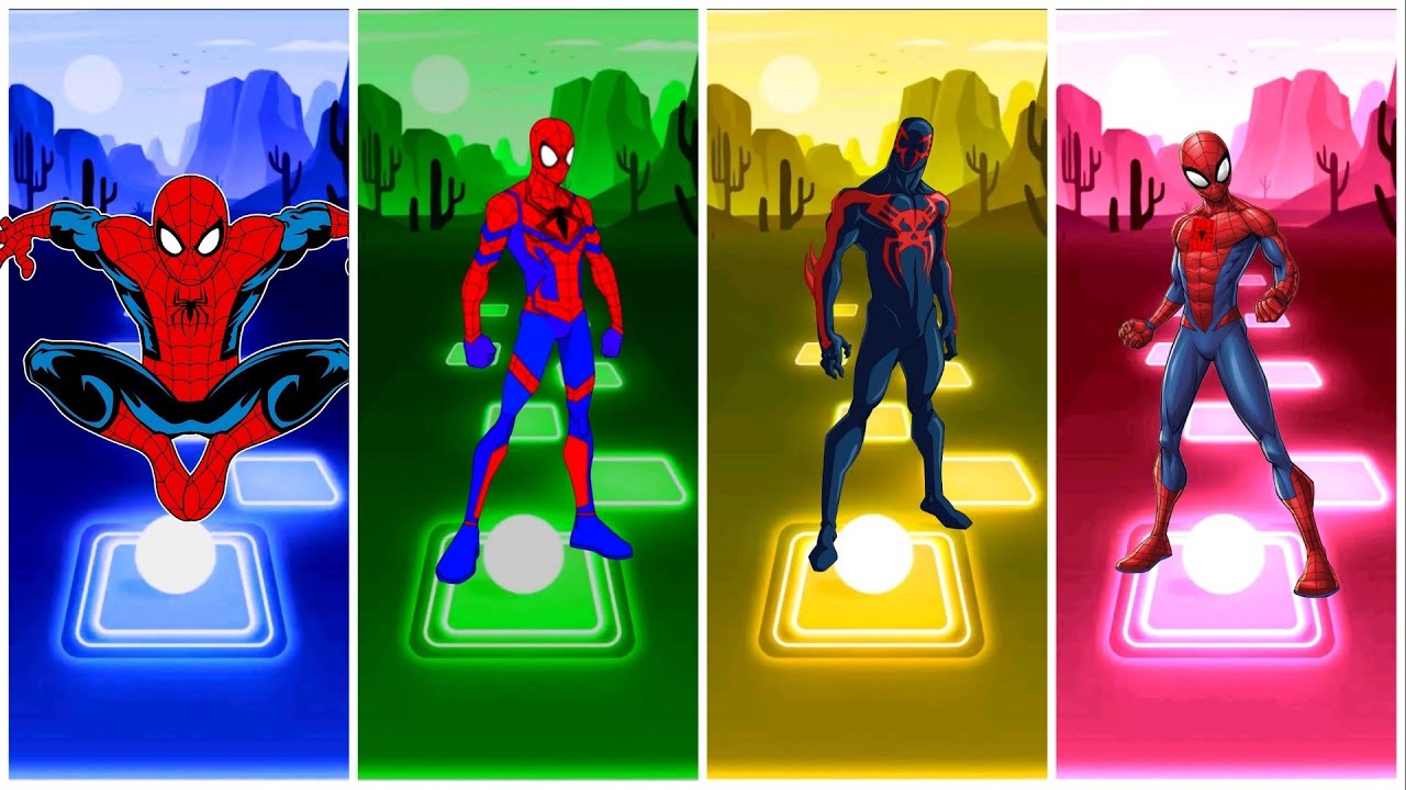 SPIDER MAN EXE 🆚 SPIDER RAD MAN 🆚 SUPER MAN EXE 🆚 SUPER SPIDER MAN TILES HOP GAMING EDM RUSH ...