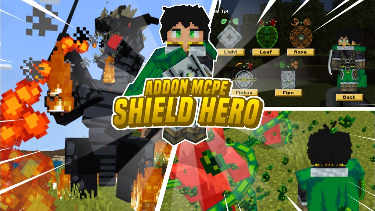 Jadi Superhero Dengan Addon Ini | Shield Hero Addon!! New Shield, items ...