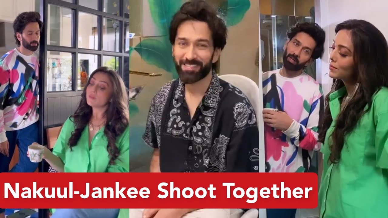 Nakuul Mehta Shoots With Wife Jankee Mehta | Nakuul-Jankee Fun | BALH 2 ...
