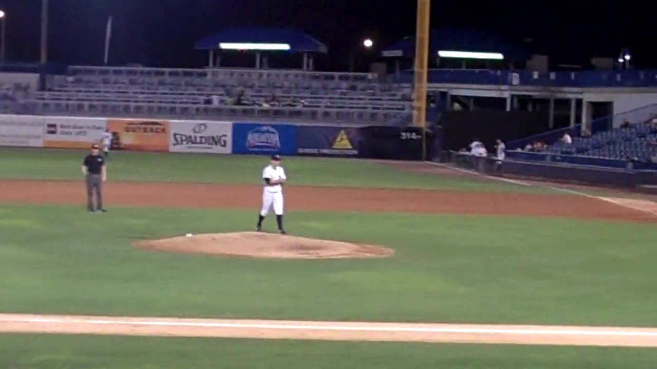 Brad Rulon pitches against Brevard Manatees - Brevard County Manatees ...