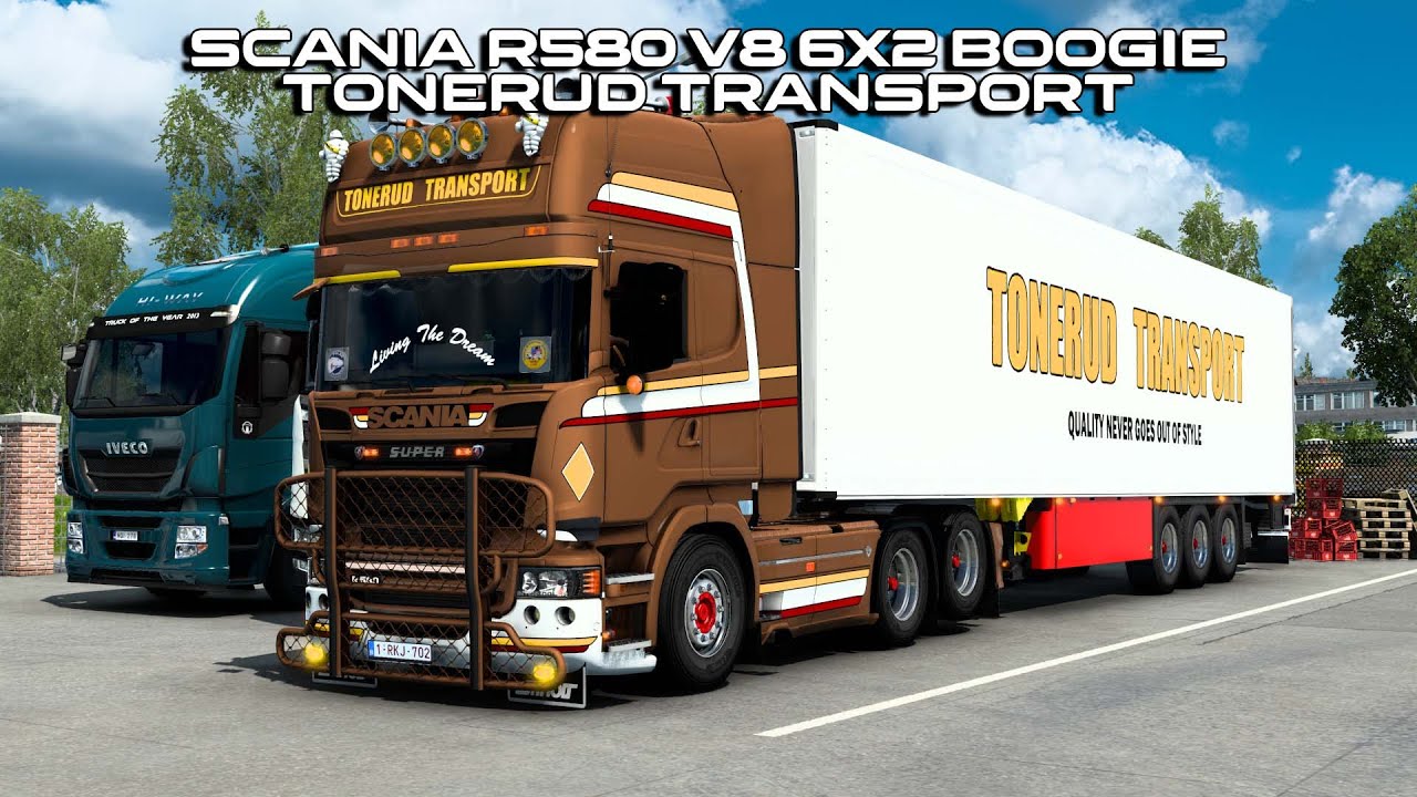 Scania R580 V8 6x2 Boogie Tonerud Transport ETS2 Mods | Fred's SCANIA ...