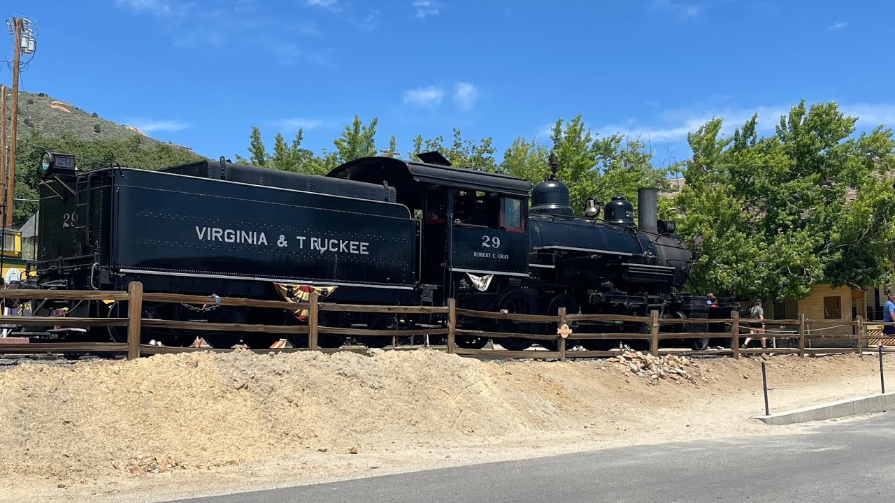 7/2/23 Virginia Truckee Railroad visit at Virginia City, NV Ft. V&T 29 ...