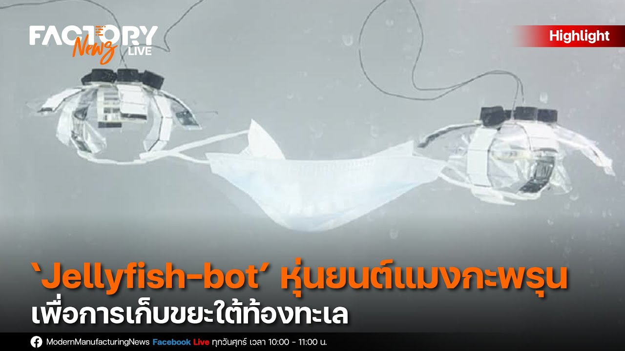 ‘Jellyfish-bot’ หุ่นยนต์แมงกะพรุนเพื่อการเก็บขยะใต้ท้องทะเล ...