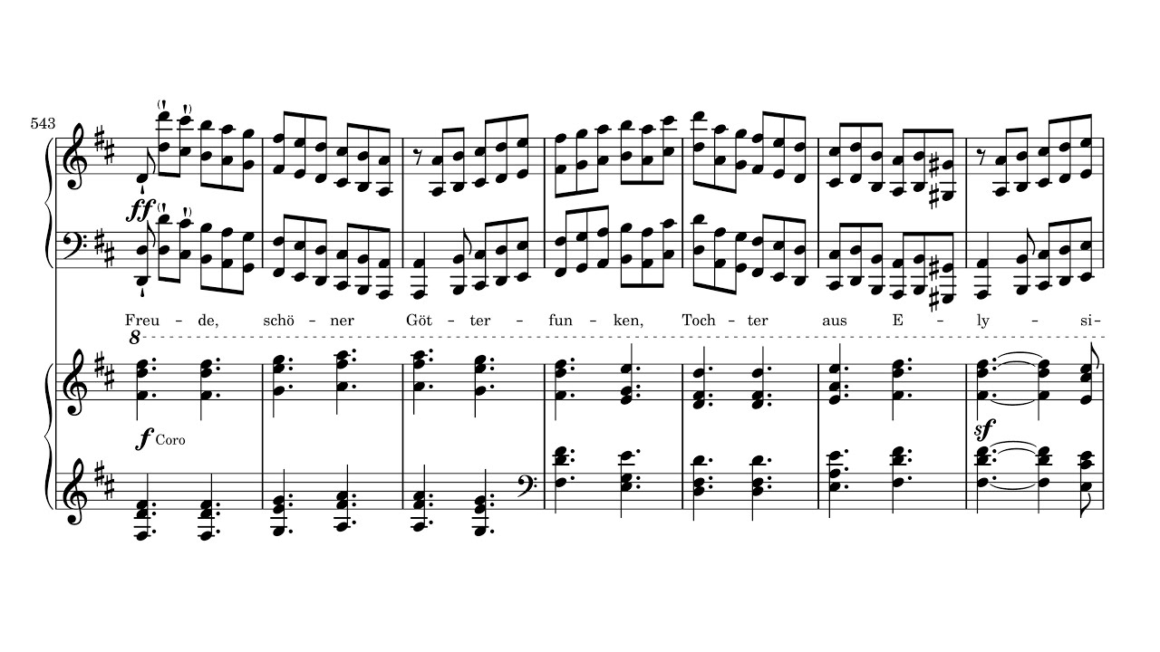 Beethoven-Liszt: Symphony No. 9, transcribed for 2 pianos, S. 657 ...