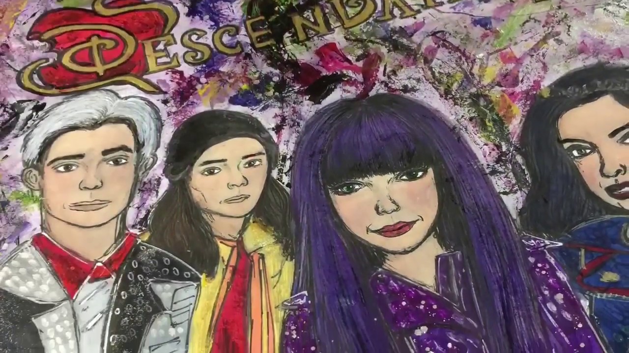 Nail Polish Fan Art: Disney Descendants Edition 💅🏼🎨 - YouTube