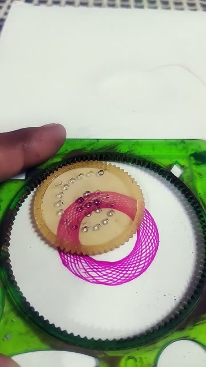 how to make simple spirograph easy drawing satisfying shorts magic ruler how to make simple ...