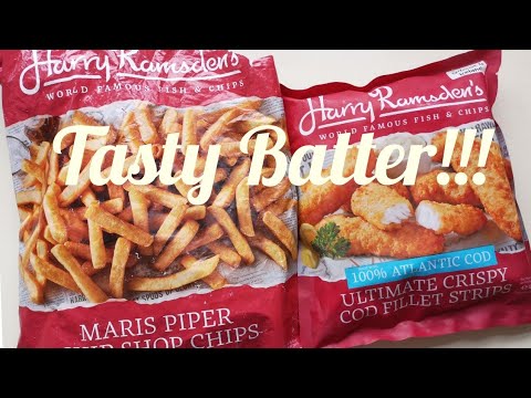Harry Ramsden's Cod Strips | Iceland | Food Review | New - YouTube