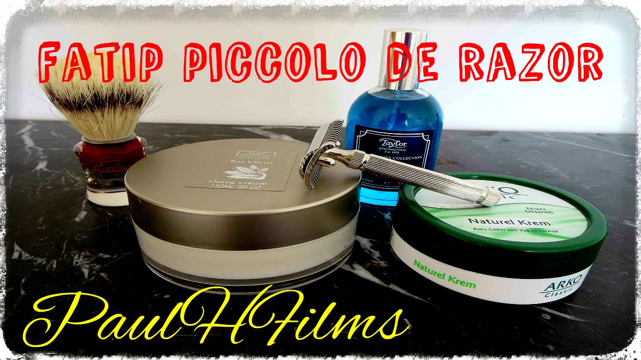 Fatip Picollo DE Razor - Scottish Shaving Cream - YouTube