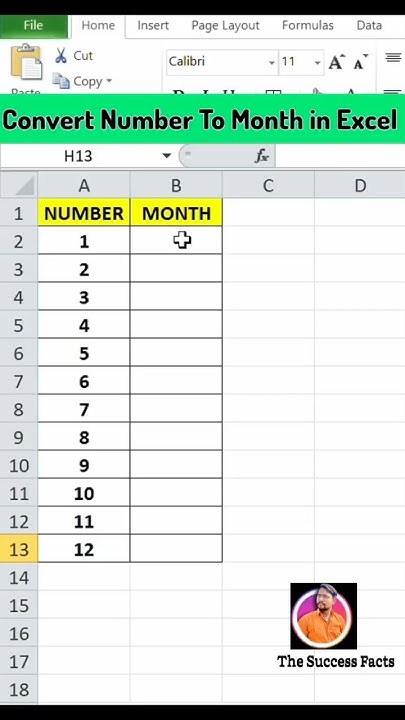 How to convert number to month name in Excel#exceltricks #exceltips #exceltutorial #ytshorts ...