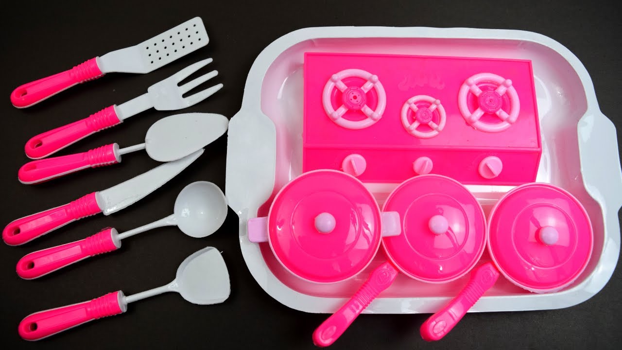 3 Minutes Satisfying with unboxing PINK hello kitty Kitchen set | Pink ...