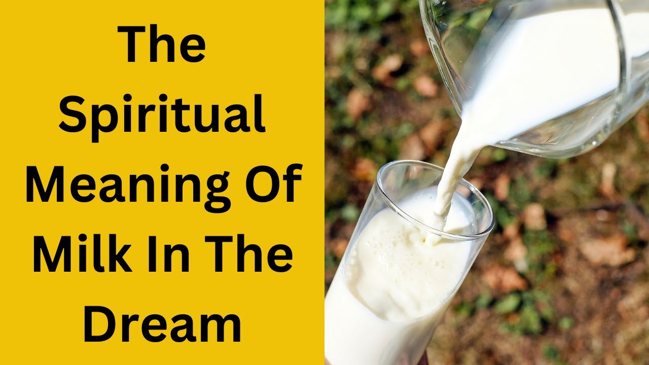 Meaning of milk in the dream, drinking milk in the dream.. - YouTube