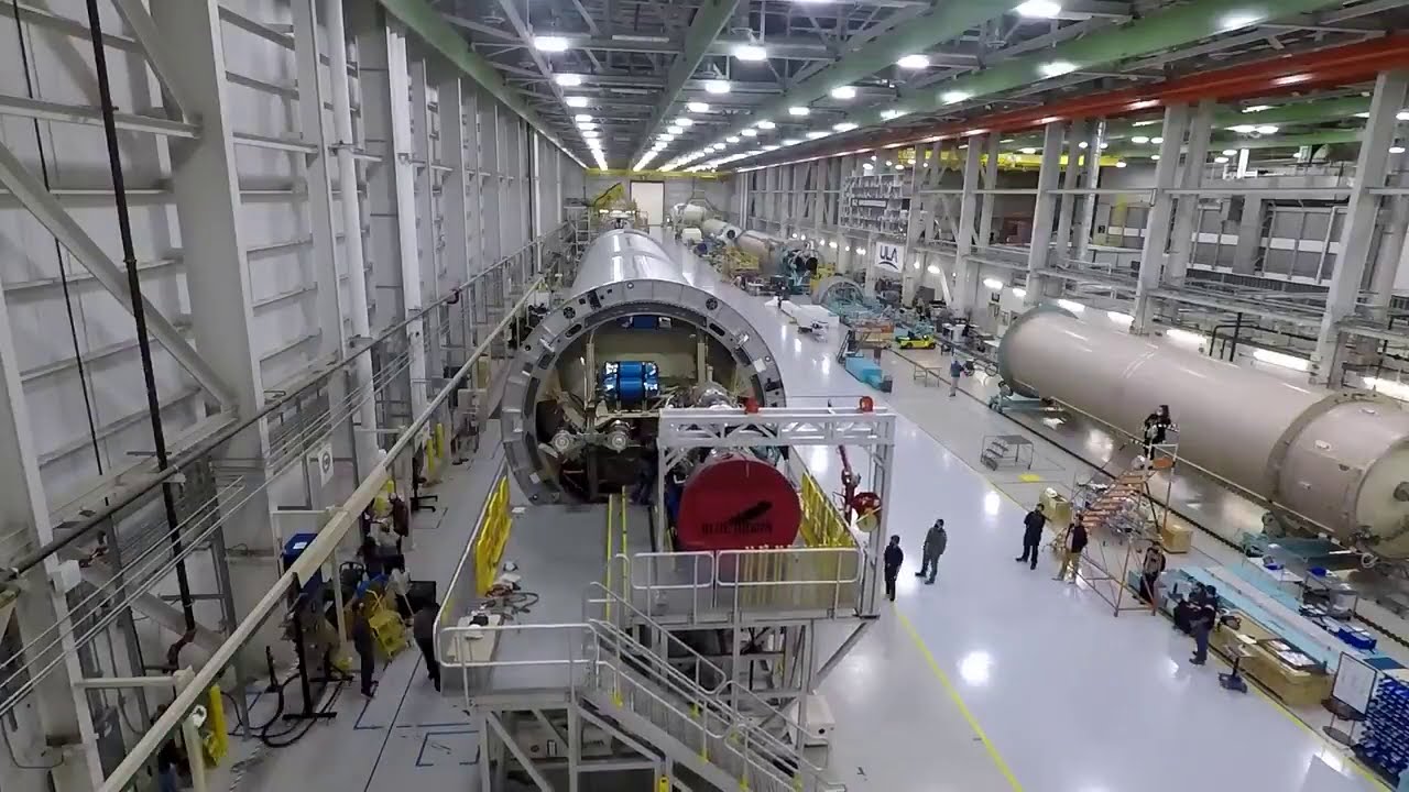 ULA Vulcan Centaur installation of two Blue Origin BE4 engines ...