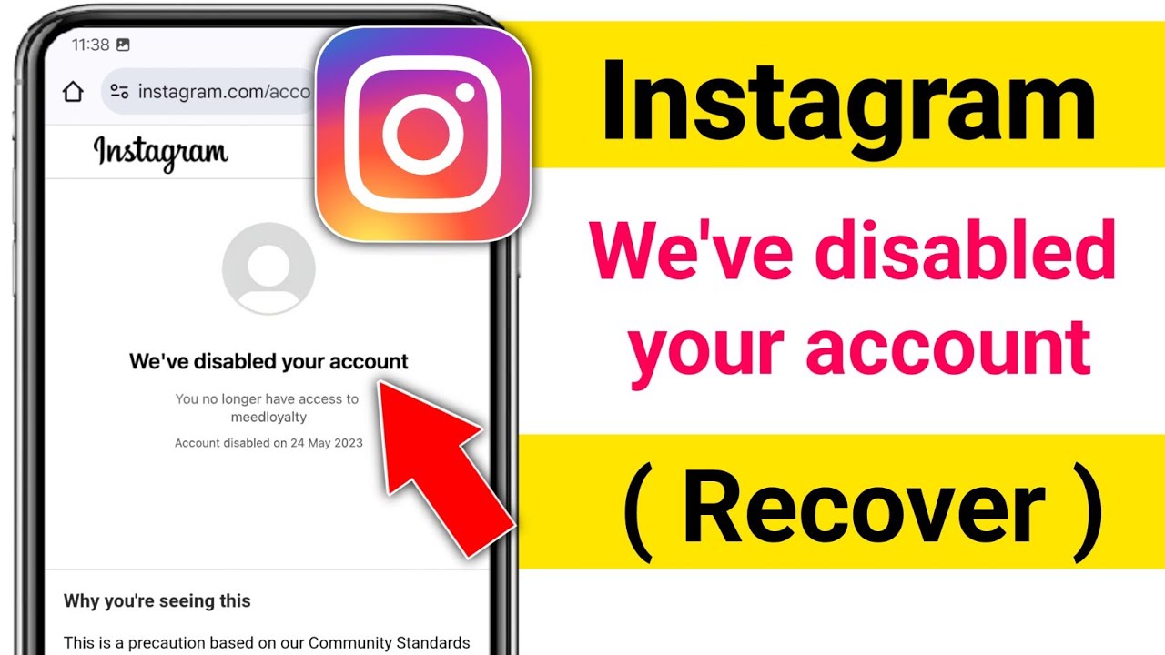 Instagram We've disabled your account Problem 2025 (Recover) - YouTube