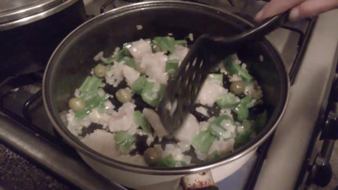 Arroz con filete de pescado Receta Facil - YouTube