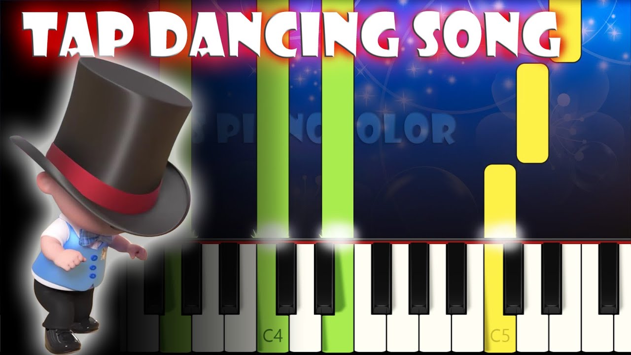Tap Dancing Song Cocomelon Nursery Rhymes | Piano Tutorial | Karaoke ...