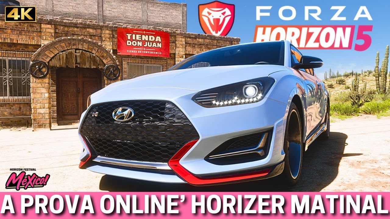 FH5 HYUNDAI VELOSTER-N' NA PROVA ONLINE HORIZER MATINAL' PLAYLIST DE ...