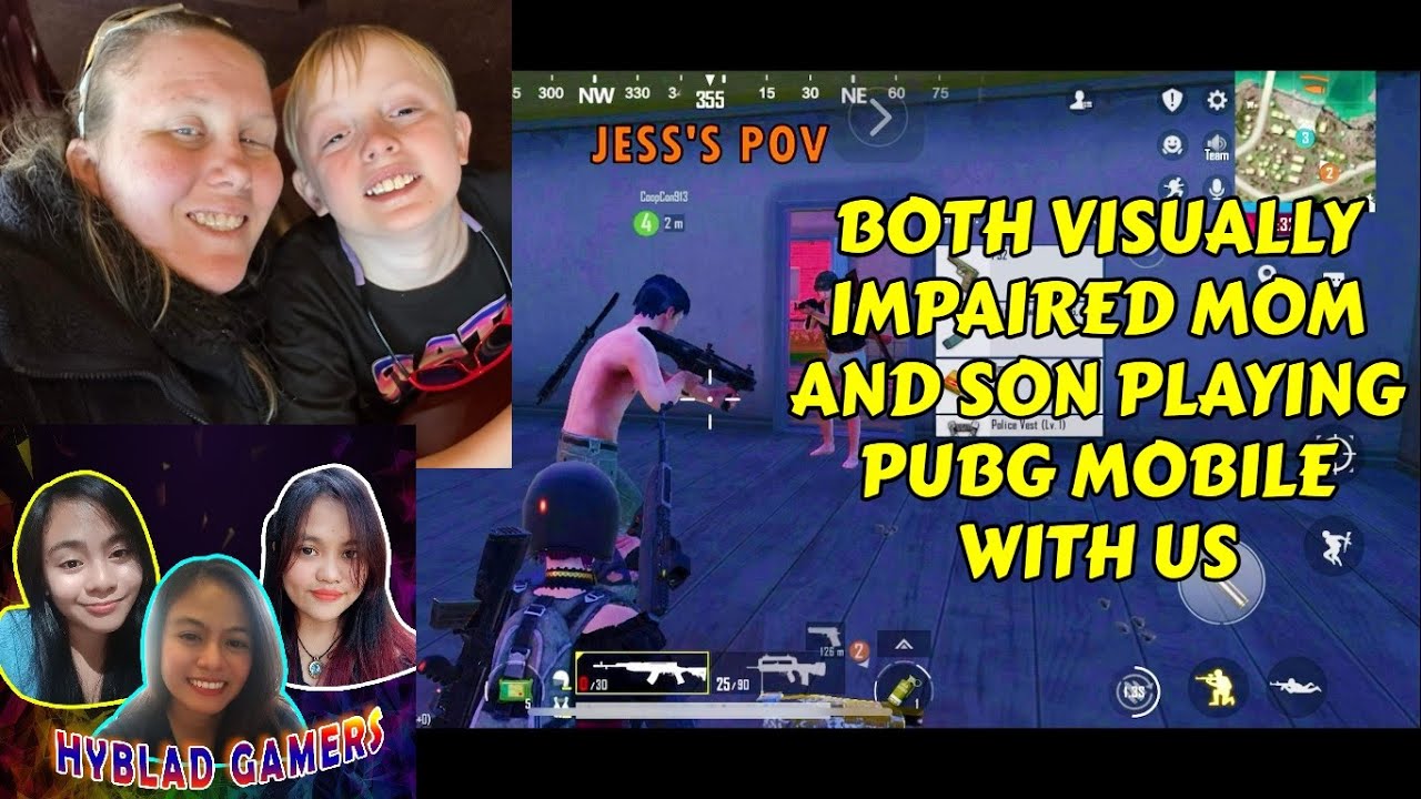 BOTH VISUALLY IMPAIRED MOM AND SON PLAYING PUBG MOBILE WITH US Part 1 ...