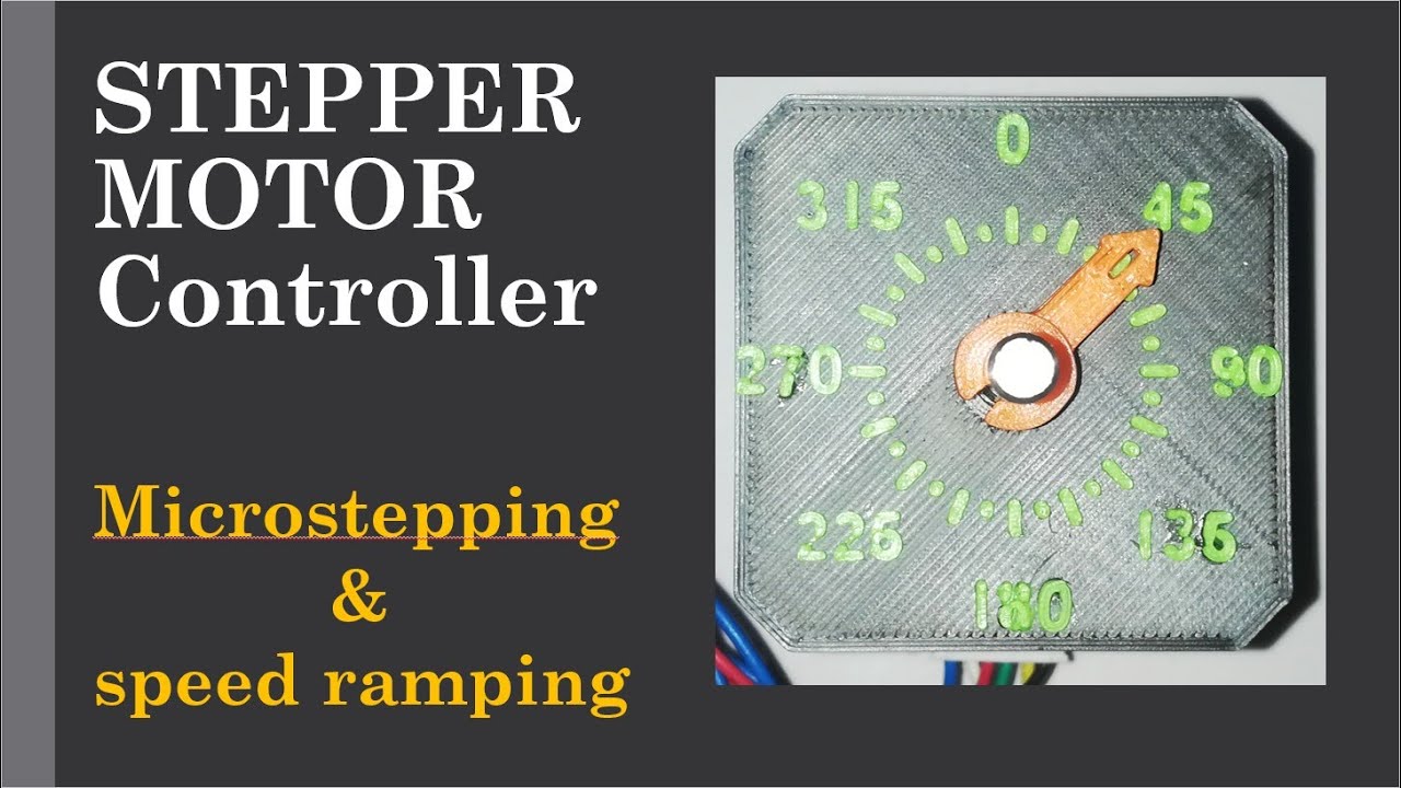 Stepper Motor Controller: Microstepping and speed ramping - YouTube