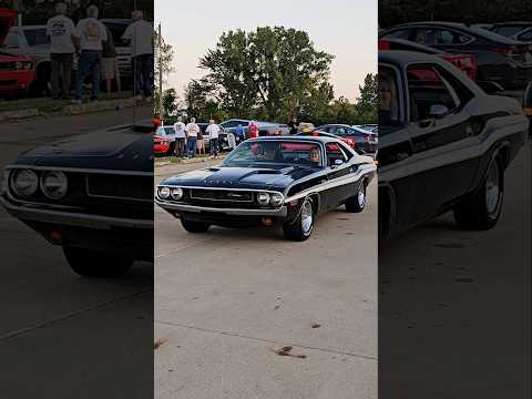 1970 Dodge Challenger R/T Classic Car Drive By Engine Sound Sanders Car Show 2024