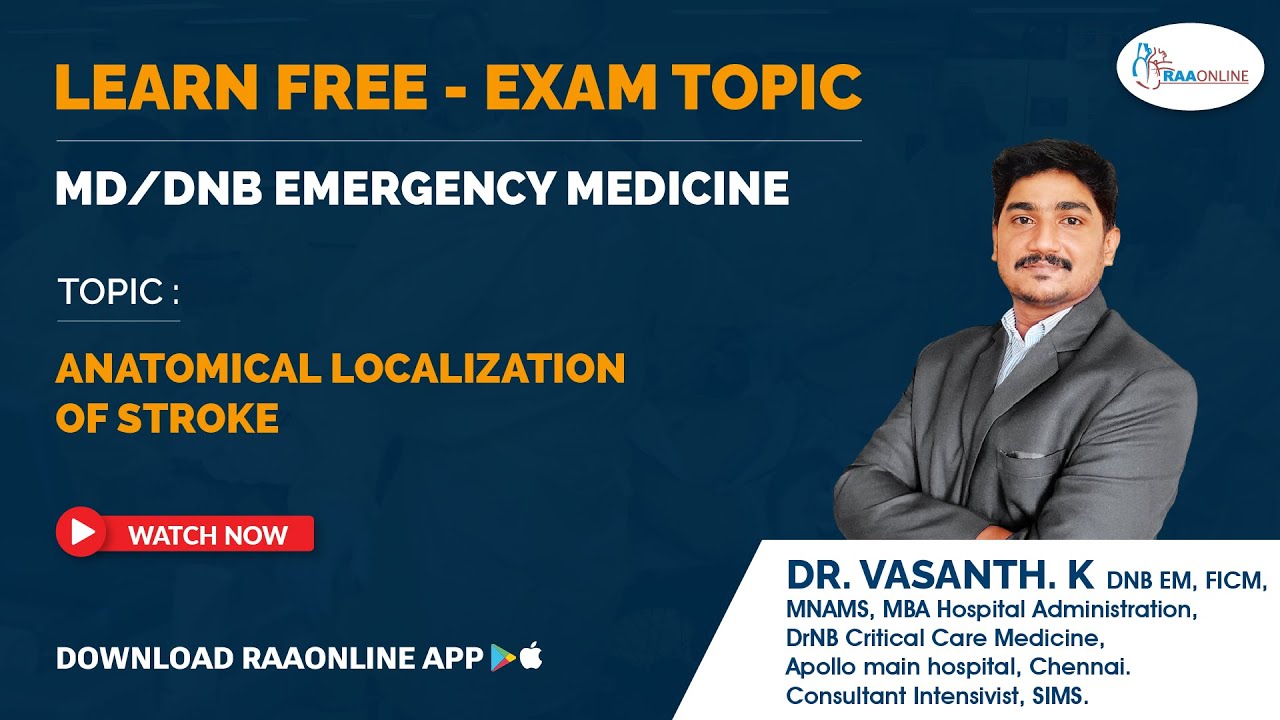 Emergency Medicine | Anatomical Localization of Stroke | by Dr. K ...