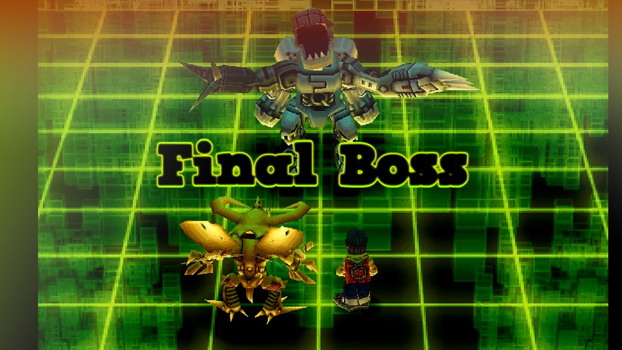 Digimon World - Machinedramon boss battle (Final boss) - YouTube