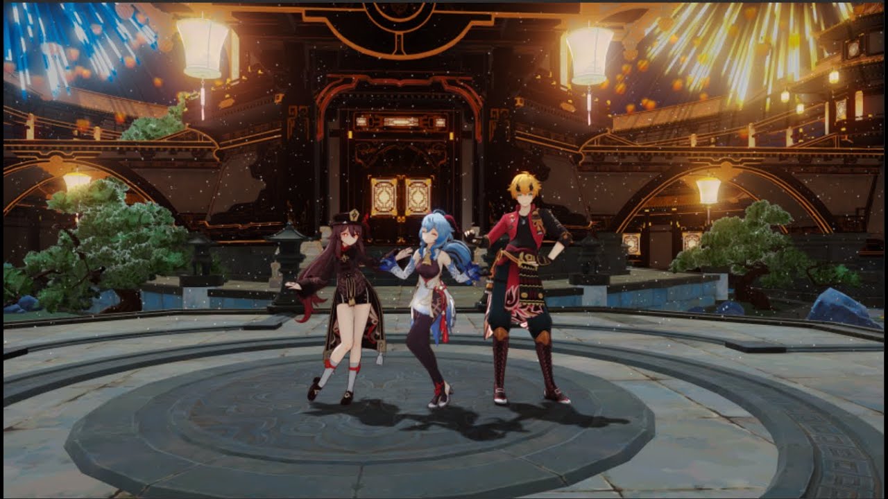 MMD - Shake it! - Lantern Rite Festival - Ganyu/Hutao/Thoma - YouTube