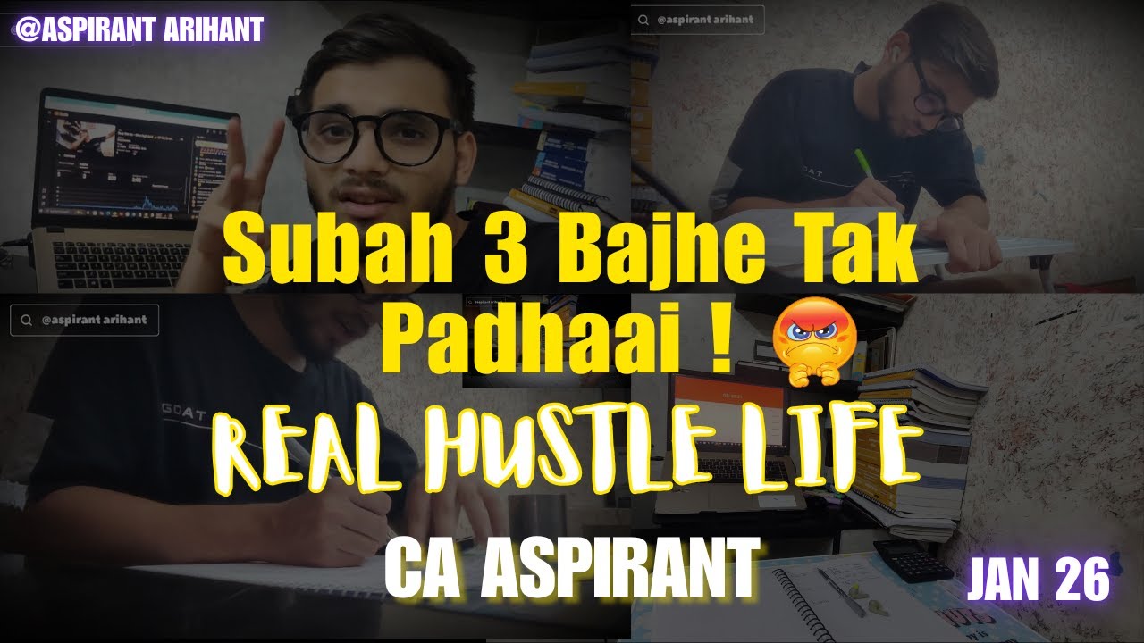 Padhte Padhte Subah Ho Gayi 😤 | 3AM Hustle Life | CA Inter Aspirant ...
