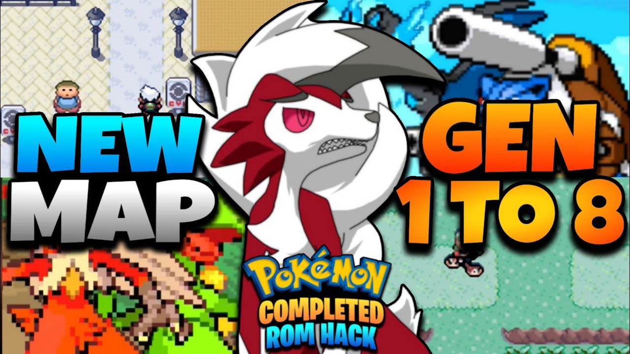 BEST COMPLETED Pokemon GBA Rom Hack 2023 With Mega Evolution, New Map ...