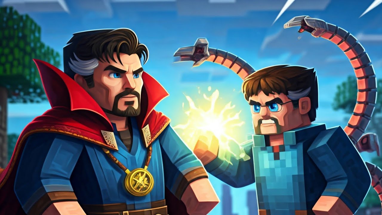 I Become Doctor Strange and Fight with Doctor octopus in Minecraft ...