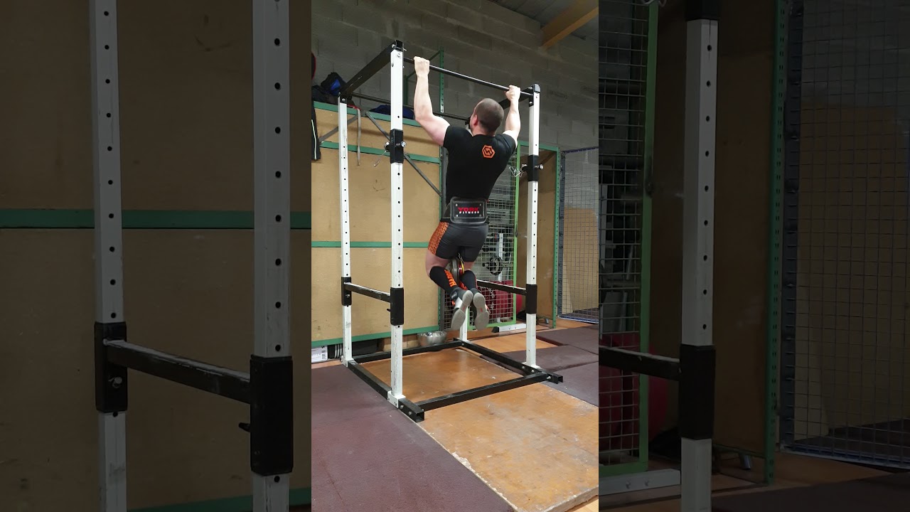 Pull Up AMRAP 14kg x8 @9 - YouTube