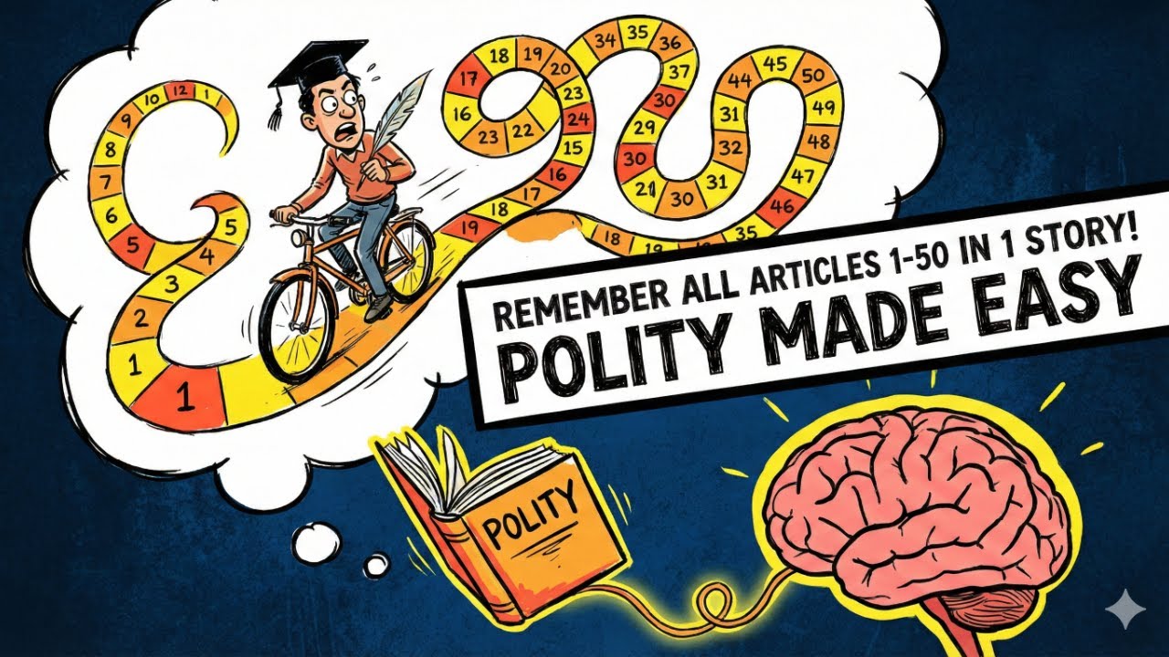 Remember All Articles 1-50 in 1 Story! Polity Made Easy animation ...