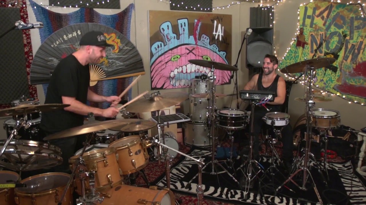 Drummers In A Drum Room | Derek Taylor of BANKS with Elmo Lovano - YouTube