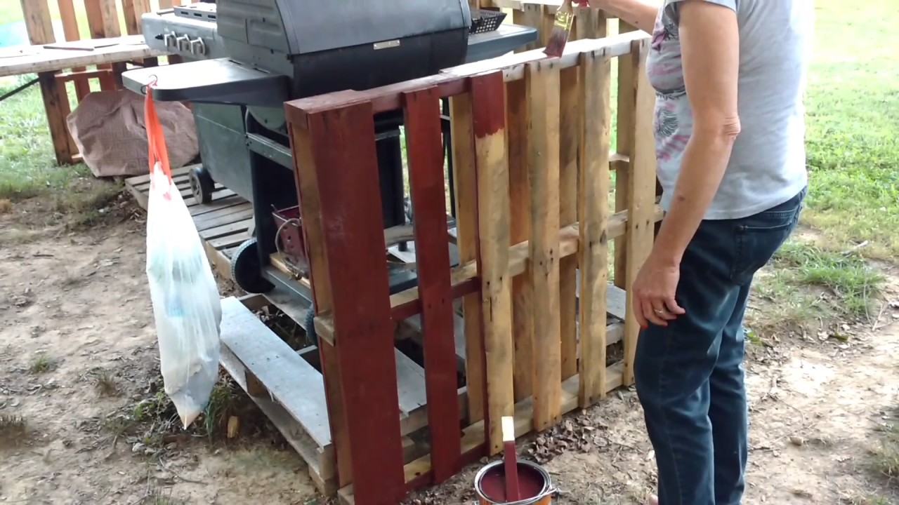#pallet grill project#grill pallet#patio grill - YouTube