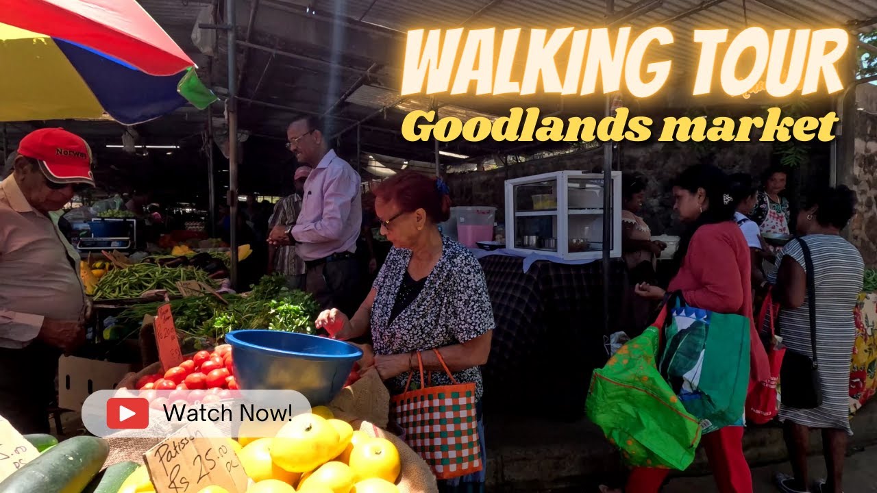 Goodlands Market on Saturday, Walking tour 4k | Goodlands, Mauritius ...