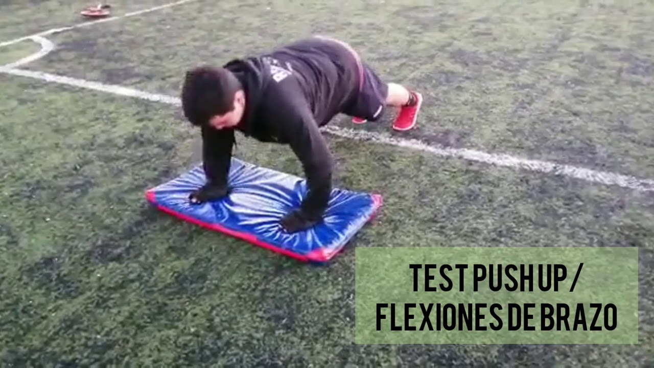 Test de push up/ flexiones de brazos en 1 minuto - YouTube