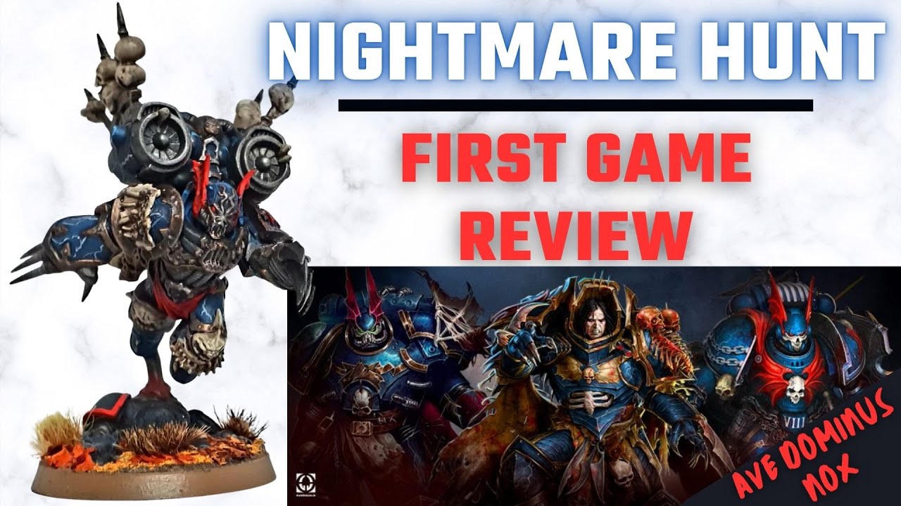 Nightmare Hunt First Game REVIEW Live! | Competitive | Warhammer 40k ...