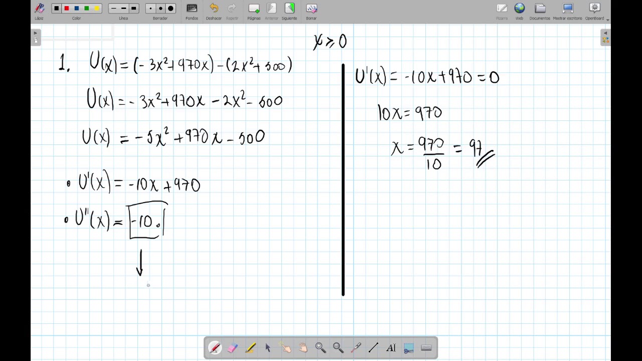 Ejemplo de aplicación de la función de utilidad - YouTube