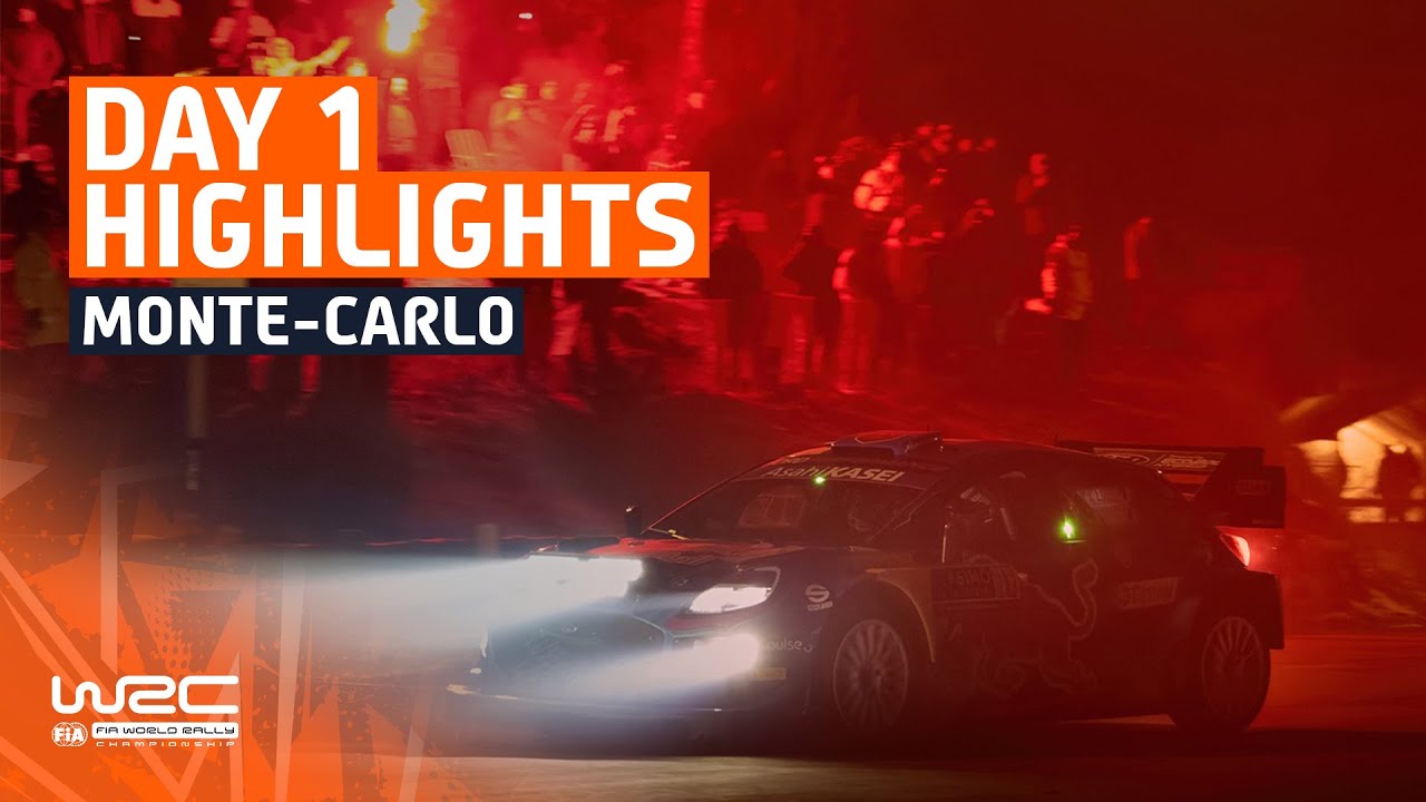 Day 1 Highlights | WRC Rallye Monte-Carlo 2023 - YouTube