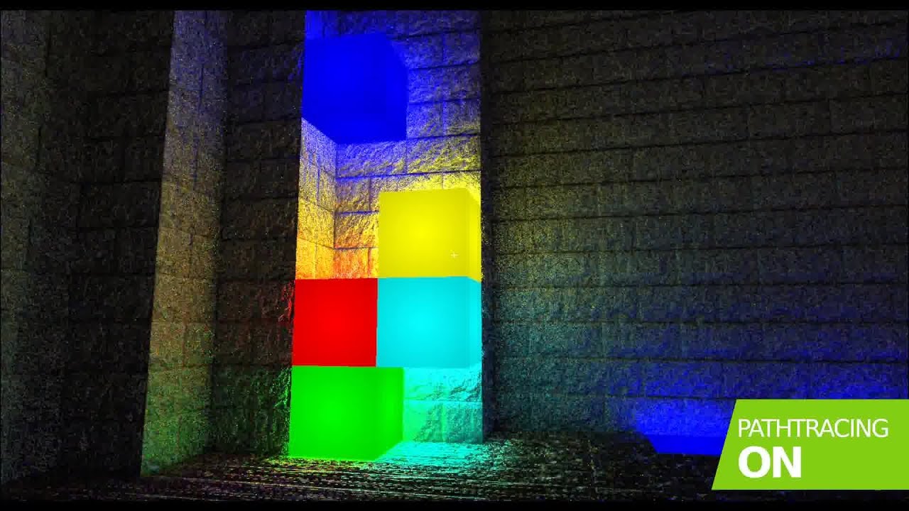 Real-time Path Tracing OpenGL in Minecraft-like world: demo - YouTube